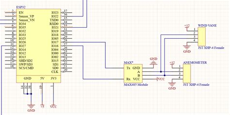 Esp32 Readings With Wind Direction Sensor Via Rs485 Sensors