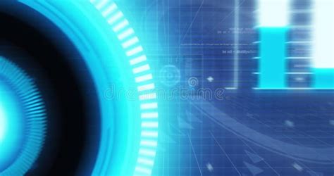 Animation Of Data Processing On Screen Over Scope Scanning Stock Video Video Of Concept