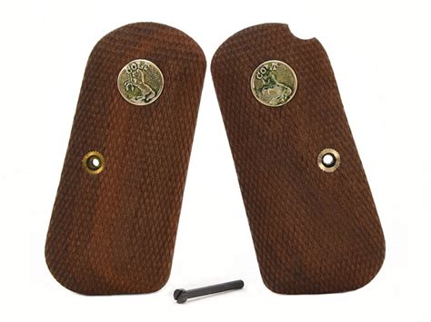 Vintage Original Colt 1908 Checkered Walnut Grips TIME CAPSULE