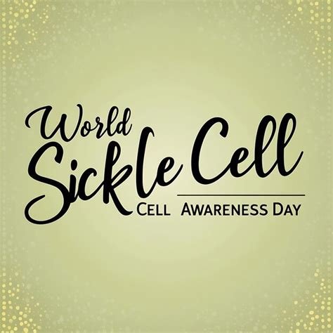 A Poster Design For The World Sickle Cell Awareness Day 4k Background