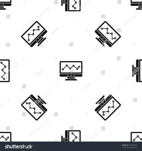 graph computer screen pattern repeat seamless stock illustration 1093288355