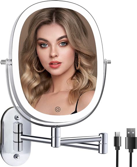 Wall Mount Makeup Mirror Rechargeable At Tracy Dibenedetto Blog