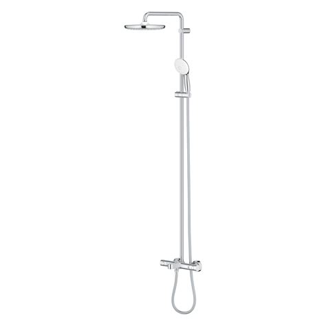 Tempesta System 250 Shower system with Bath Safety Mixer for wall ...