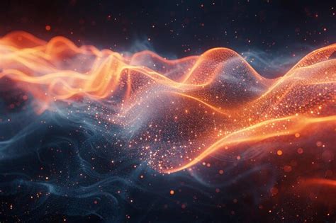 An Abstract Visualization Of Sound Waves Emanating From A Speaker