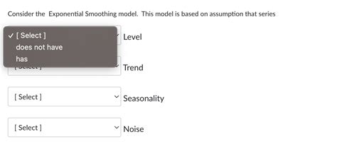 Solved Consider The Exponential Smoothing Model This Model