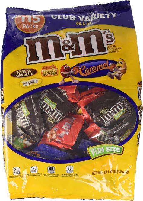 Mandms Fun Size Assorted Chocolate Candy Variety Pack Milk