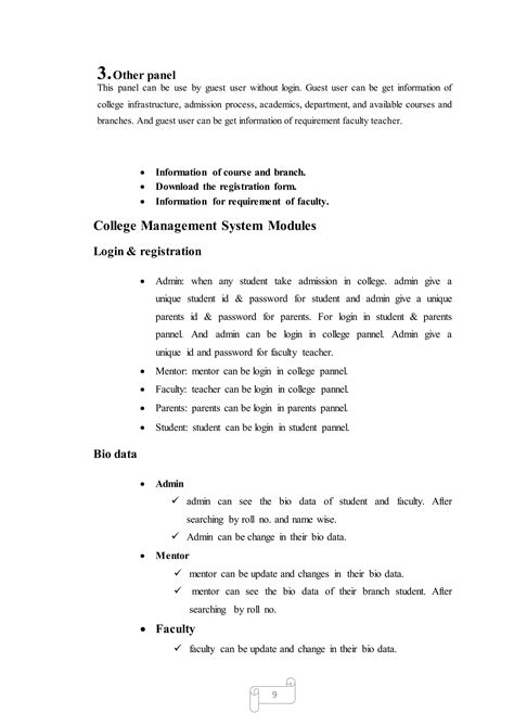 College Management System Project Srs 2015 Docx