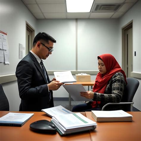 Citizenship Interview With Interviewer And Applicant Premium Ai