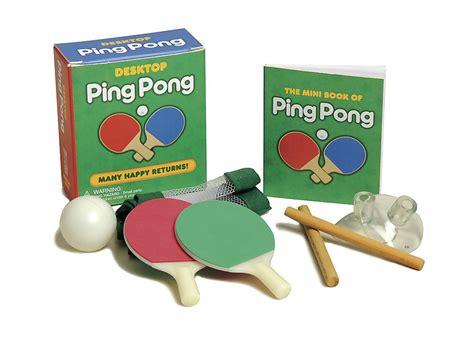 Miniature Desktop Ping Pong Set Miniature Versions Of Things