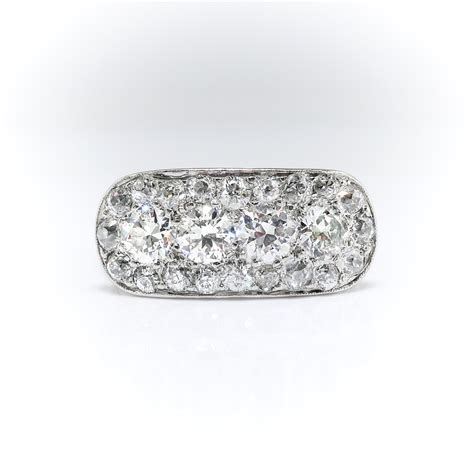 Antique Diamond Anniversary Ring Circa 1920s 207ct Tw Vintage Old