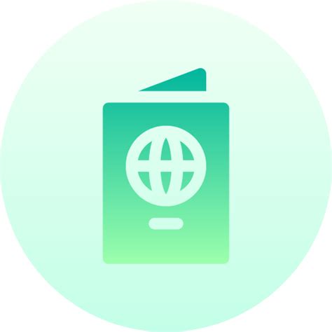 Passport Icon Basic Gradient Circular