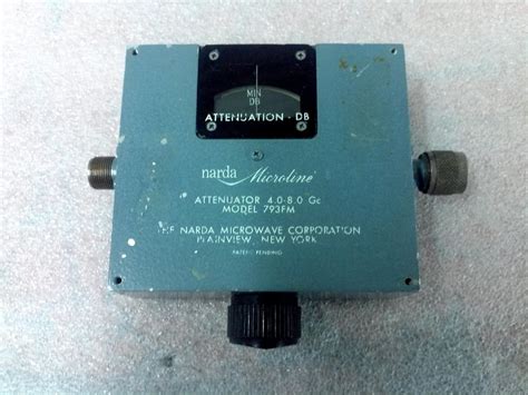Narda 793FM Variable Attenuator 4 8GHz Attenuators BMI Surplus