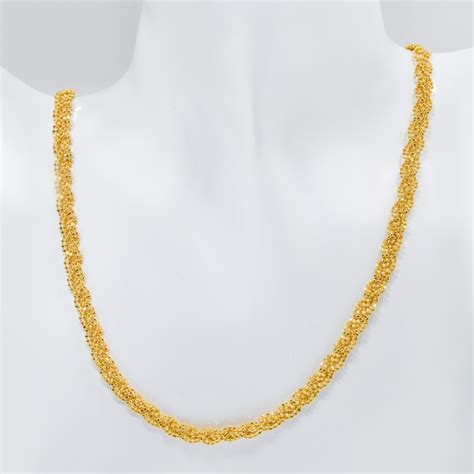Crystal Bian Zi Bits Wavy Necklace Everest Jewellery Online