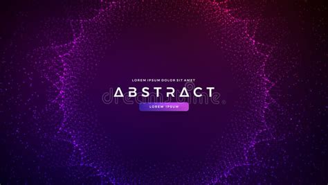 Dynamic Abstract Liquid Flow Particles Background Shining Abstract Particle Flow Background