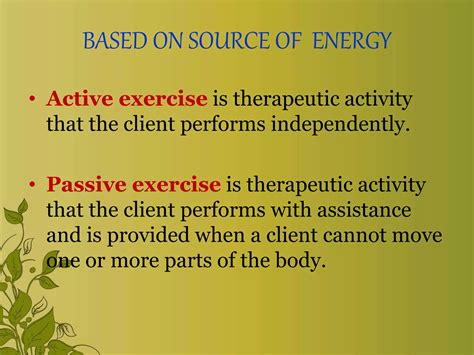 Exercise And Range Of Motion Exercise Pptx