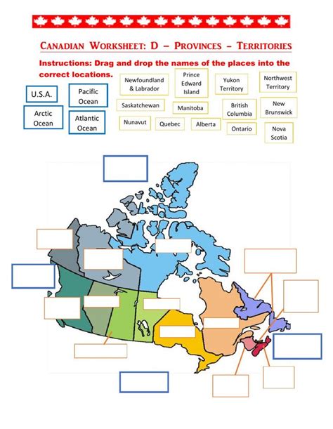 Canada Provinces And Capitals Quiz Printable Free Printables