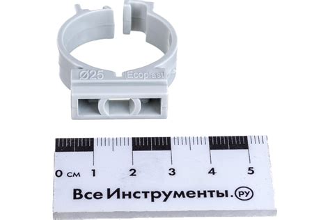 Держатель с защелкой для труб Экопласт CFC25G D25 мм, 10 шт. 41625-10 ...