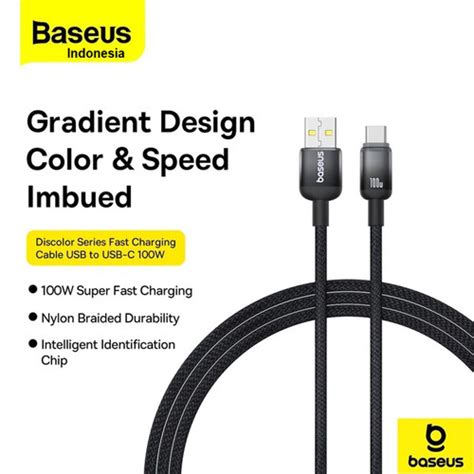 Jual Baseus Kabel Data Discolor Series Usb A To Type C W Fast Charging Pd Power Delivery