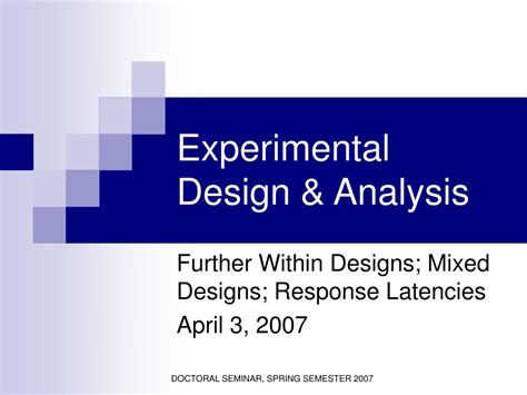 Ppt Experimental Design And Analysis Powerpoint Presentation Free