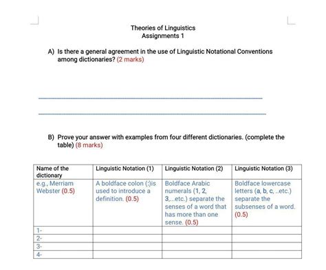 Theories Of Linguistics Assignments 1 A Is There A