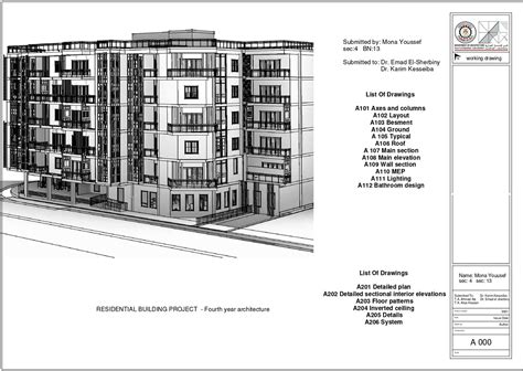 Residential Building Execution Drawing Behance