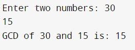 Finding The Greatest Common Divisor GCD Of Two Numbers Using C Shiksha Online