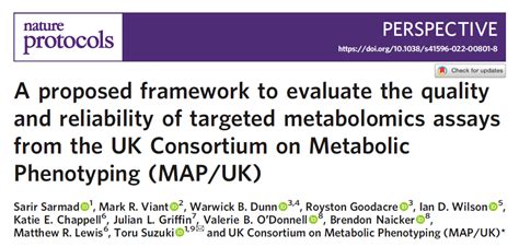 英国代谢表型协会推荐：如何评估靶向代谢组学质量 知乎