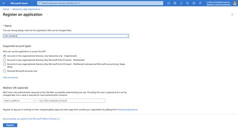 Configure The Authentication In Azure Semarchy Xdm Documentation