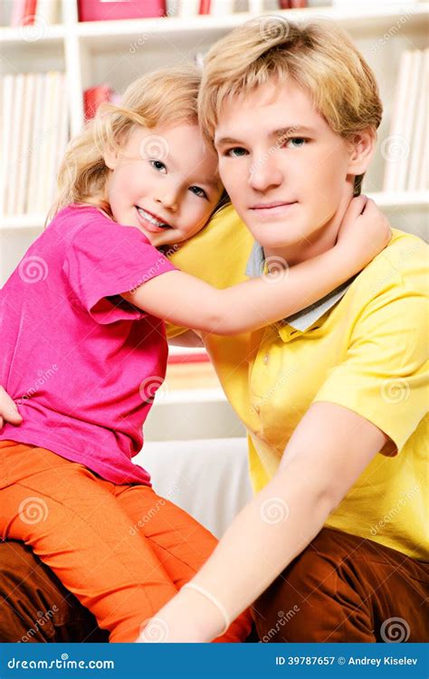Siblings Stock Image Image Of Cheerful Leisure Lovely 39787657