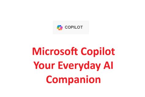 Microsoft Copilot Your Everyday Ai Companion