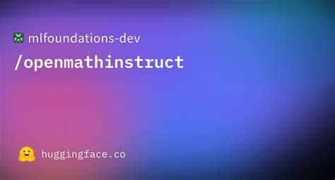 Mlfoundations Dev Openmathinstruct Datasets At Hugging Face