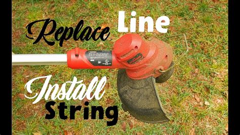 How To Replace Install Weed Eater Edger Trimmer Line String Easy Simple - YouTube