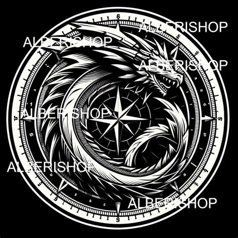 10 Dragon Compass Svg Dragon Svg Magic Dragon Svg Dragon Clipart