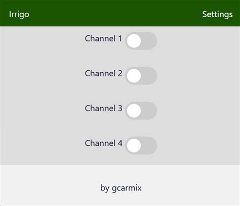 Github Gcarmix Irrigo Irrigo Is An Irrigation System Based On Esp32 Compatible With Home