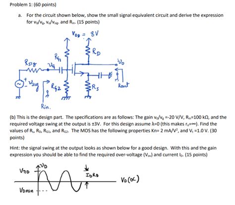 solved problem 1 60 points a for the circuit shown