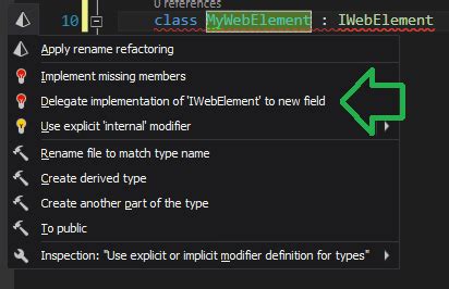 Visual Studio Auto Generate A Wrapper Class In C Using Composition Stack Overflow