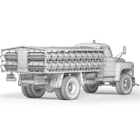 Gaz 53 Gtk 40 1974 3d Model For Vray