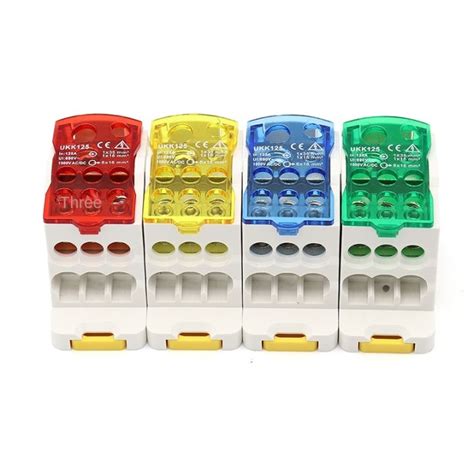 Terminal Block UKK80A Electric Wire Connector 1 in many Out Din Rail ...
