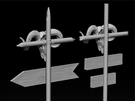 Pointer Ram Skull 3d Model 3d Printable Cgtrader