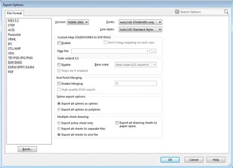 Problems Saving Solidworks File As A Dxf File In Drawing Mode Solidworks Autocad Forums