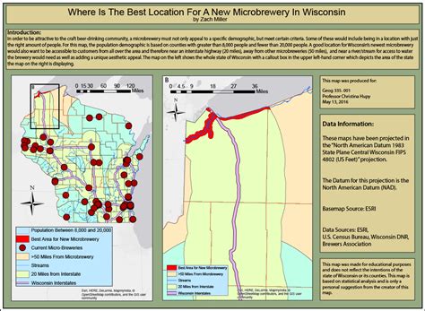GEOG 335 GIS I Lab 4 Answering A Spatial Question