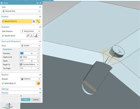 Hole Feature Transparency Not Working