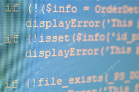 PHP Code On Monitor Stock Photo By CobraCZ