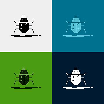 Bug Code Vector Art PNG Bug App Background Black Code Illustration Cyber Internet PNG Image