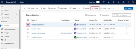 共享指南或文件夹 dynamics 365 guides dynamics 365 mixed reality microsoft learn