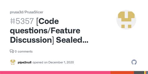 [code questions feature discussion] sealed perimeter variations · issue