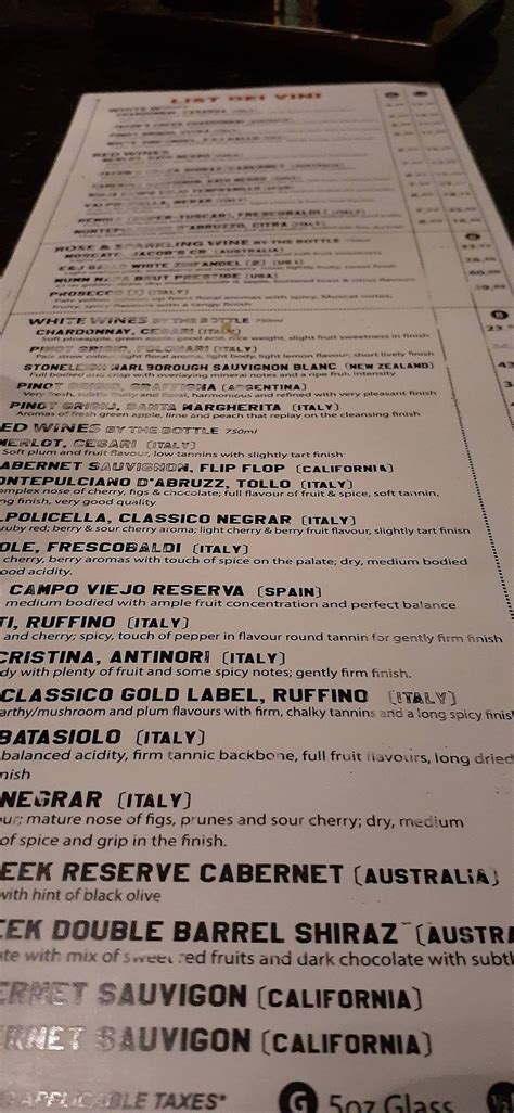 Menu At Spago Caesars Windsor Pizzeria Windsor 377 Riverside Dr E