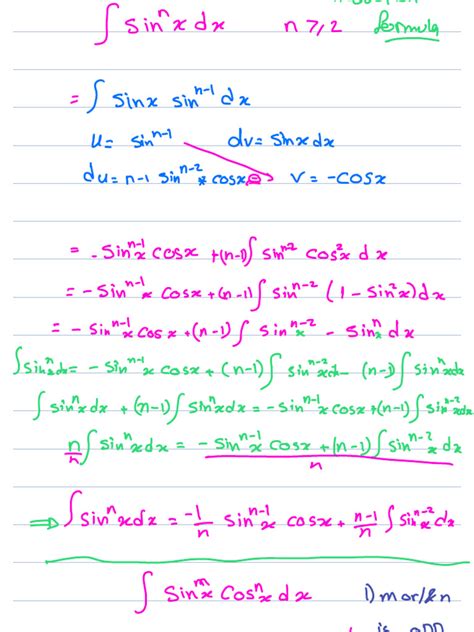 Trig Integral Pdf