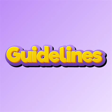 Premium Photo Guidelines Text Effect Gold  Attractive Background