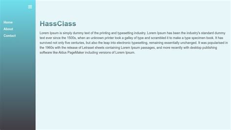 Jquery Hasclass Slider Menu